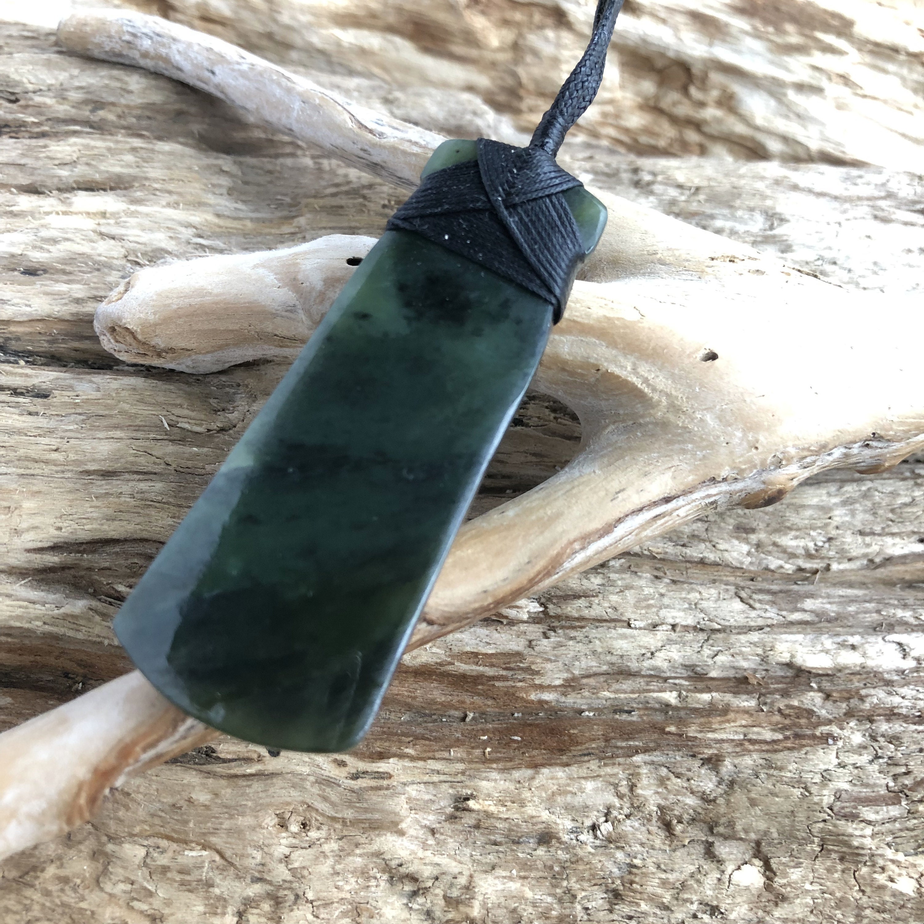 New Zealand Pounamu Greenstone Jade Toki Adze Pendant / - Etsy