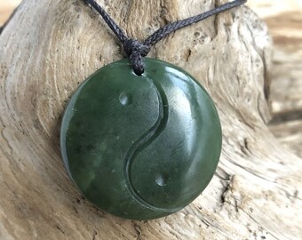 Jade Yin Yang Pendant - Etsy
