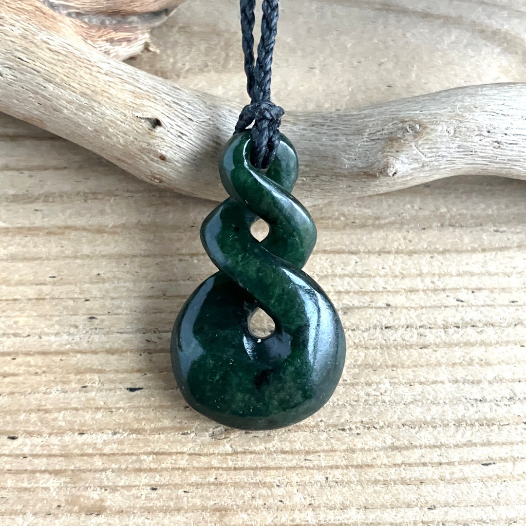 New Zealand Pounamu Greenstone Jade Infinity Pikorua Double Twist ...