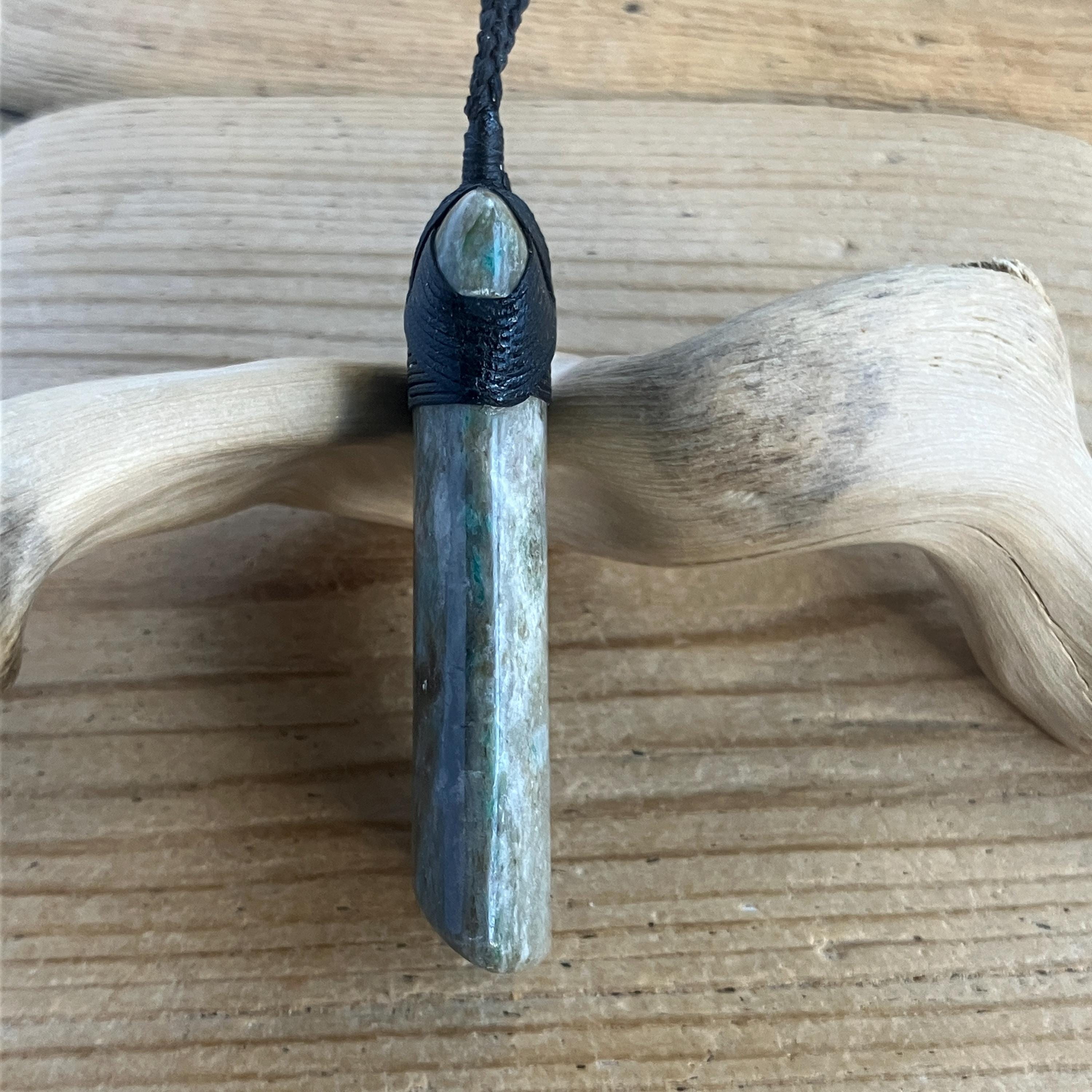 Rare New Zealand Aotea Stone Hei Toki Adze Pendant Necklace 61 Mm ...