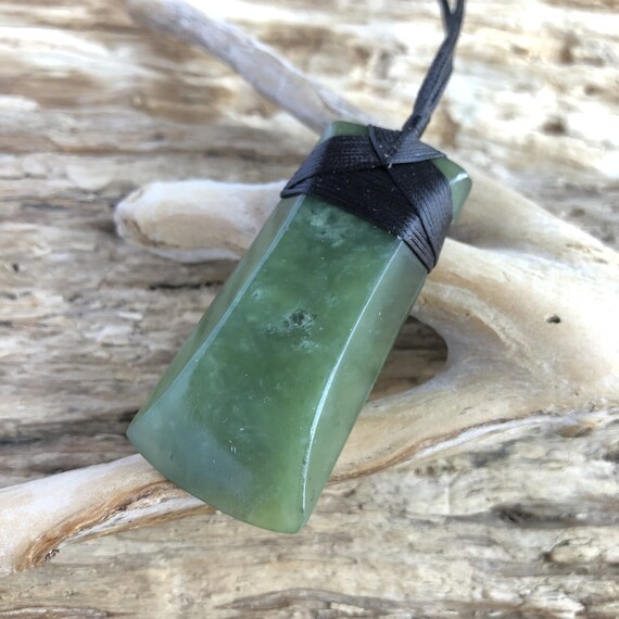 New Zealand Pounamu Greenstone Jade Toki Adze Pendant Necklace - Etsy