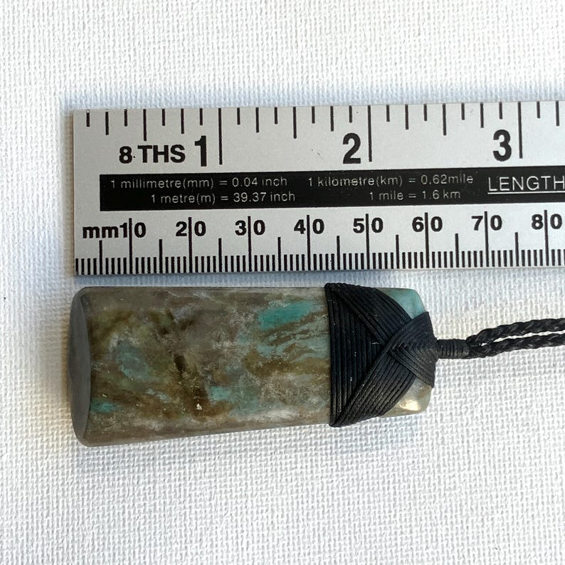 Rare New Zealand Aotea Stone Hei Toki Adze Pendant Necklace 61 Mm ...