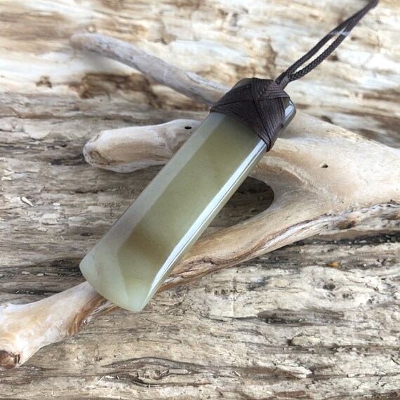 Canadian Nephrite Jade Toki Adze Pendant / Necklace 69 Mm Long - Etsy