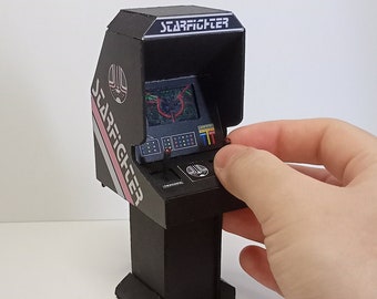 1/12 Scale Mini Arcade Cabinet, Miniature Dollhouse 80s 90s Mini Arcade ...