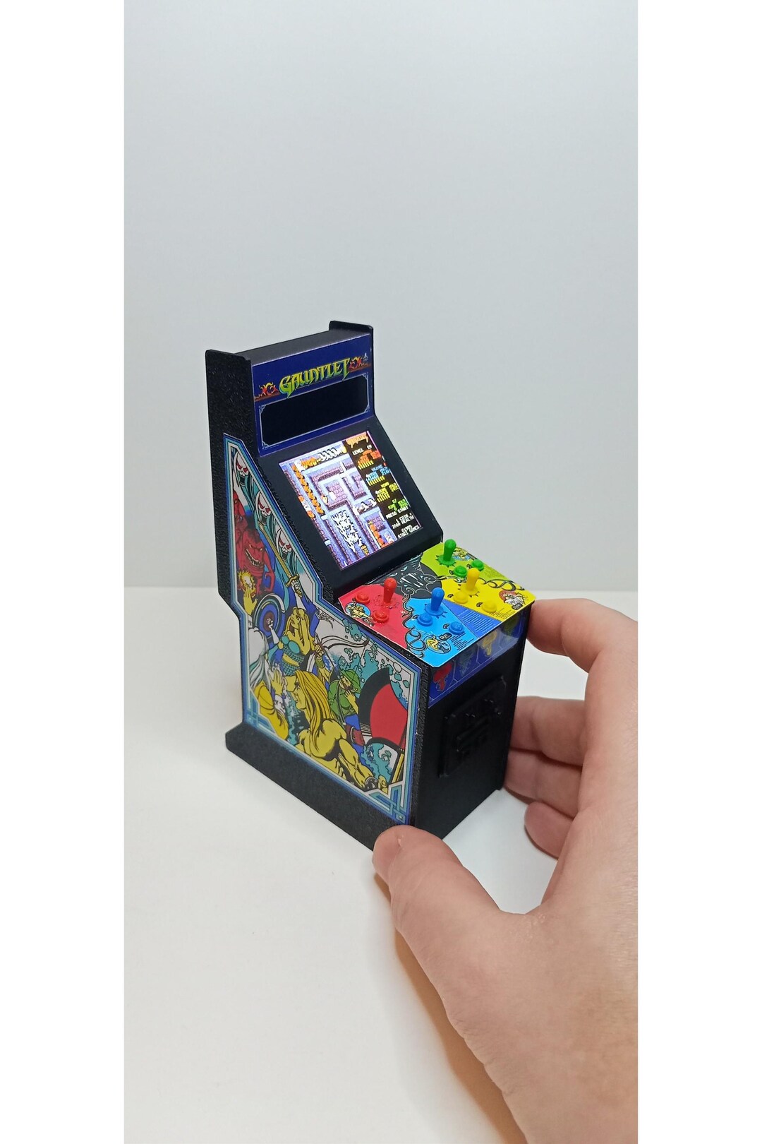 GAUNTLET 1/12 Scale Mini Arcade Cabinet Machine Gifts - With Light - Etsy