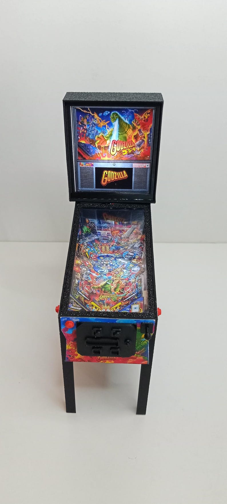 GODZILLA 1/12 Scale Mini Pinball Machine Gifts - WITH LIGHT - Etsy