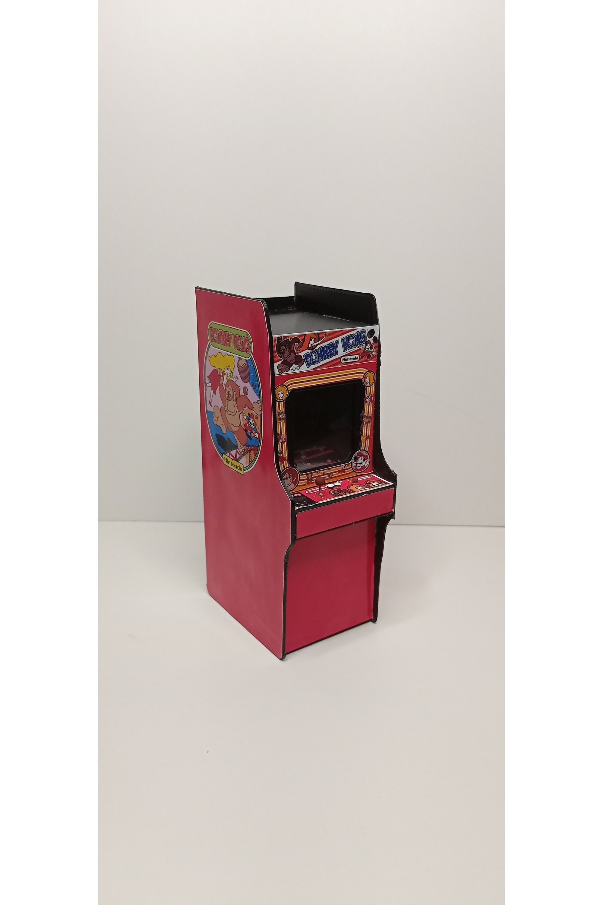 DONKEY KONG RED 1/12 Scale Mini Arcade Cabinet Machine Gifts - With ...