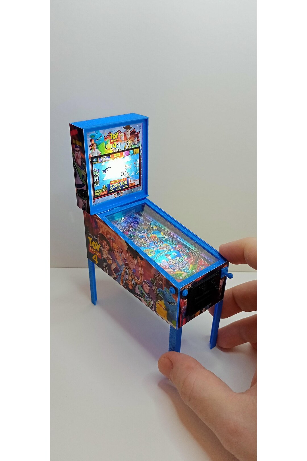 TOYSTORY 1/12 Scale Mini Pinball Machine Gifts - WITH LIGHT - Etsy