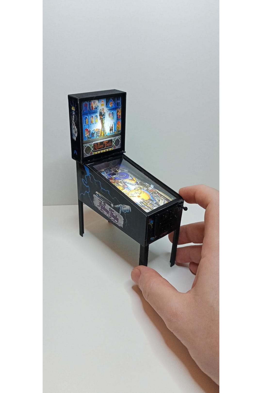1/12 Scale Pinball Machine, Miniature Dollhouse, 80s 90s Retro Game ...