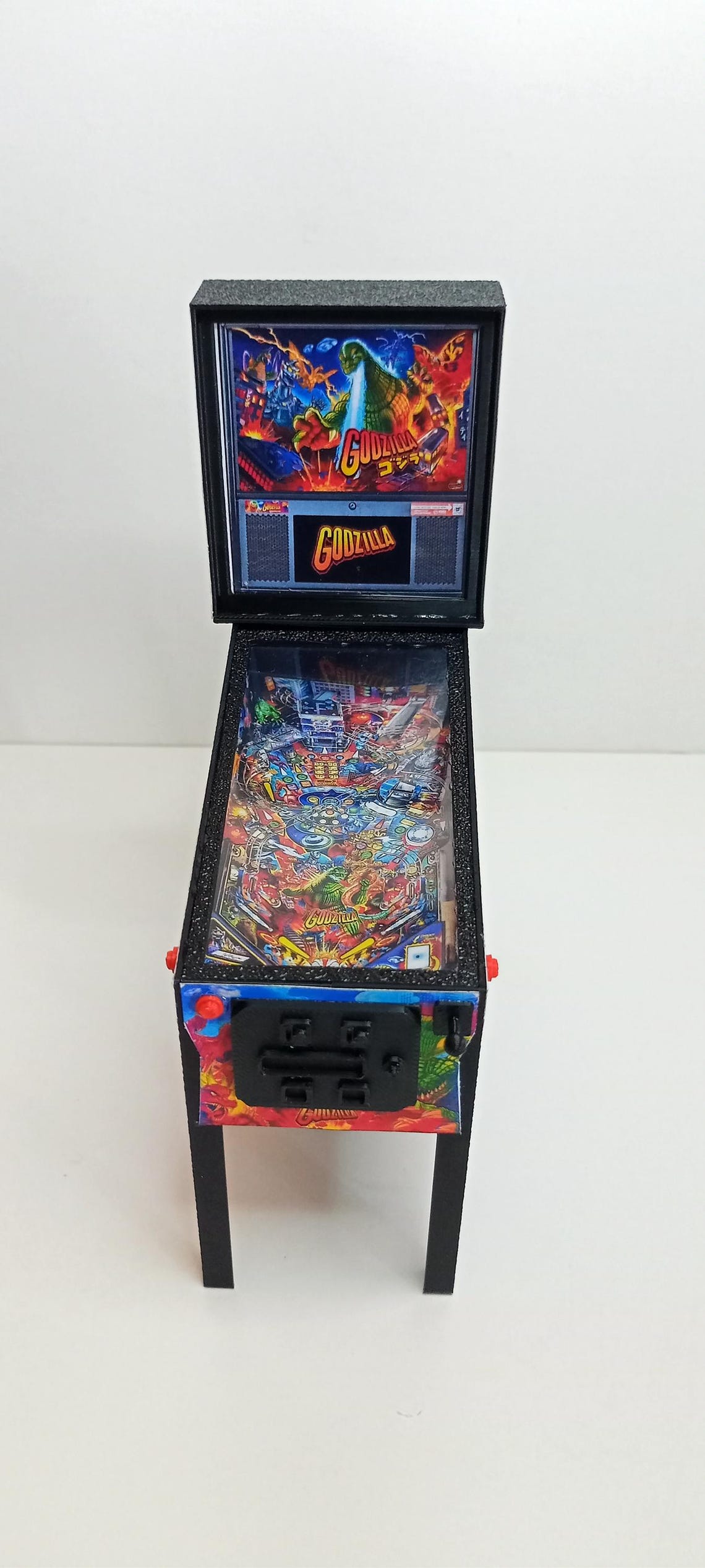 GODZILLA 1/12 Scale Mini Pinball Machine Gifts - WITH LIGHT - Etsy