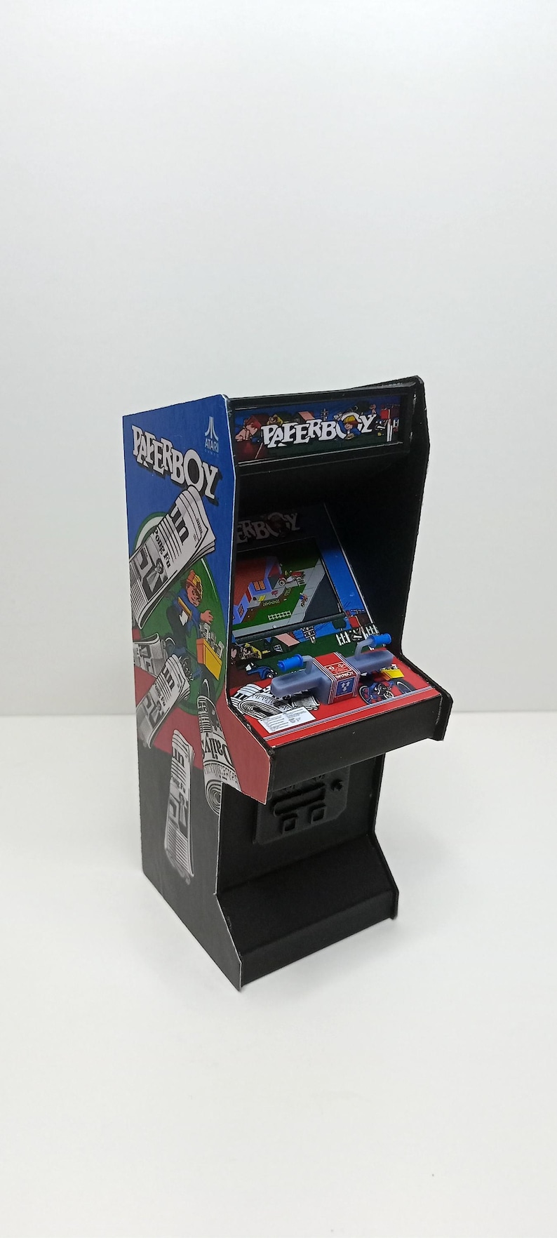 PAPER BOY 1/12 Scale Mini Arcade Cabinet Machine Gifts - With Light - Etsy