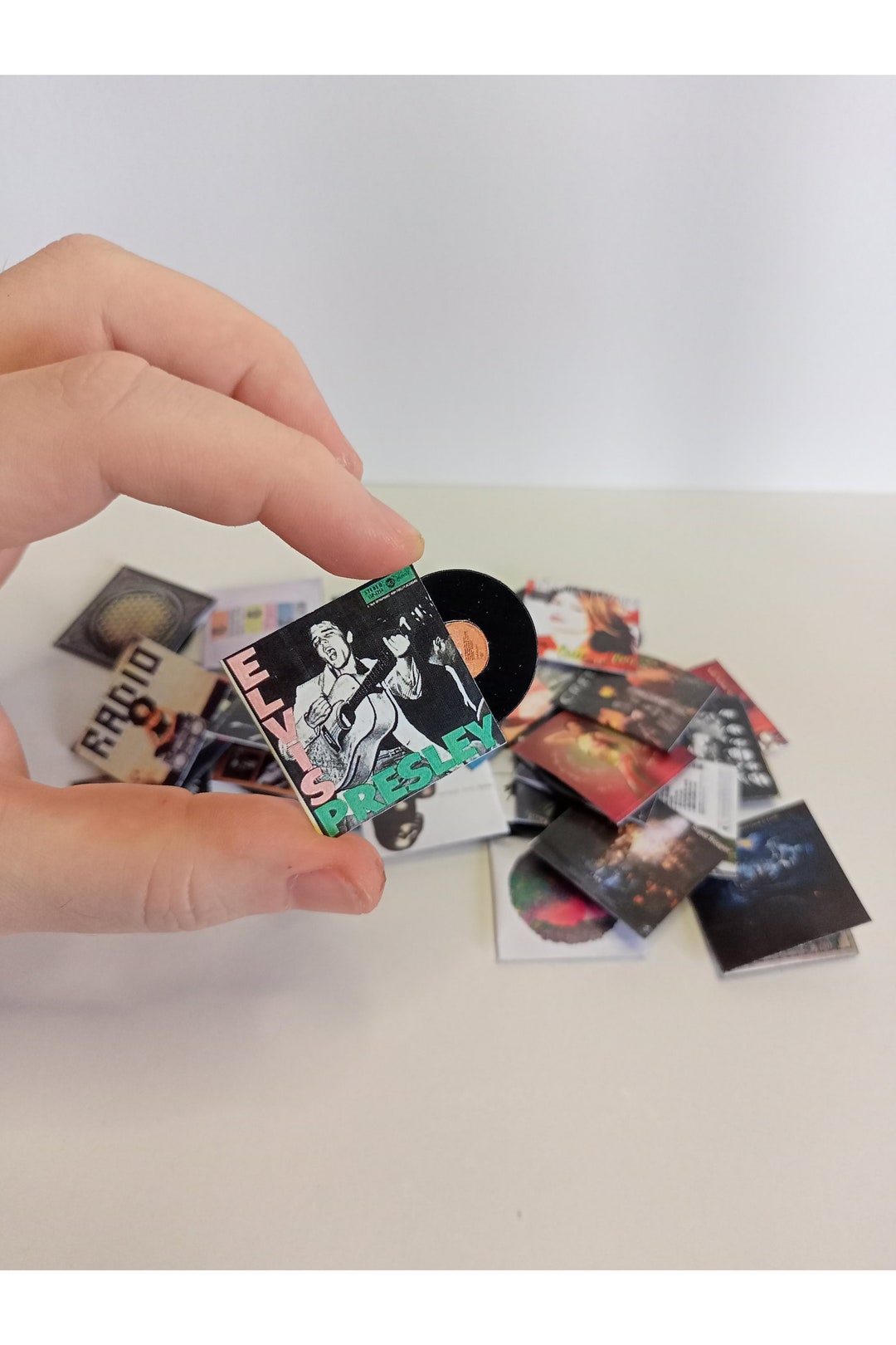 1/10 Scale Miniature Vinyl Records Vintage, Mini Vinyl Record - Etsy