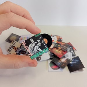 1/10 Scale Miniature Vinyl Records Vintage, Mini Vinyl Record - Etsy