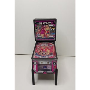 1/12 Scale Pinball Machine, Handmade Miniature Dollhouse, 80s 90s Retro ...