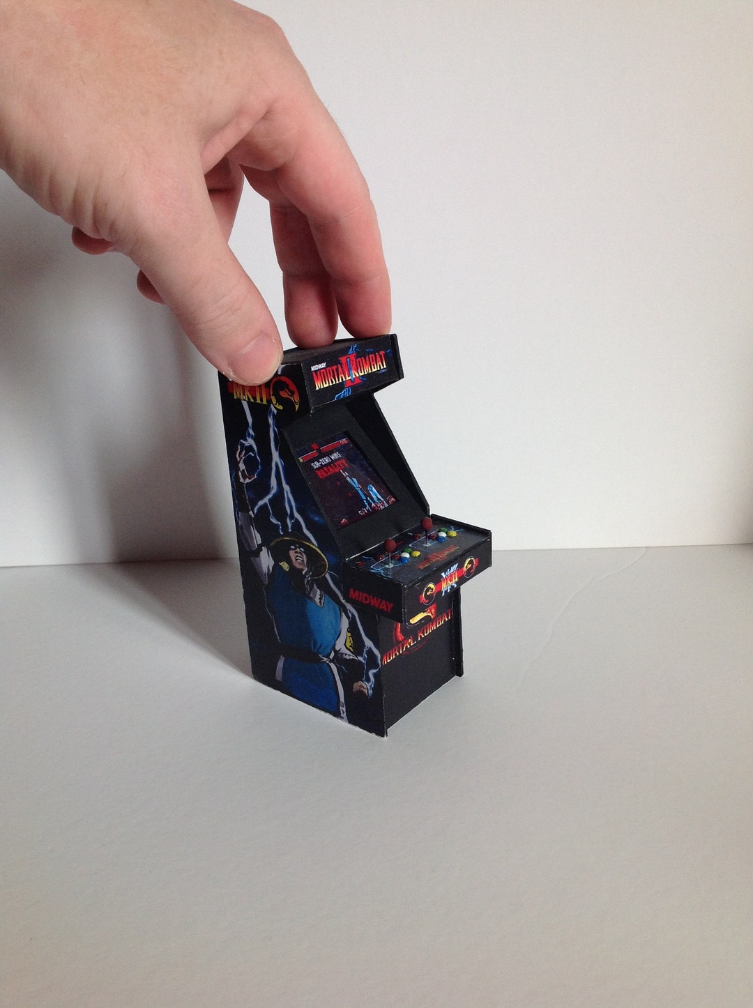 1/12 Scale Arcade Cabinet, Handmade Miniature Dollhouse 80s 90s, Arcade ...