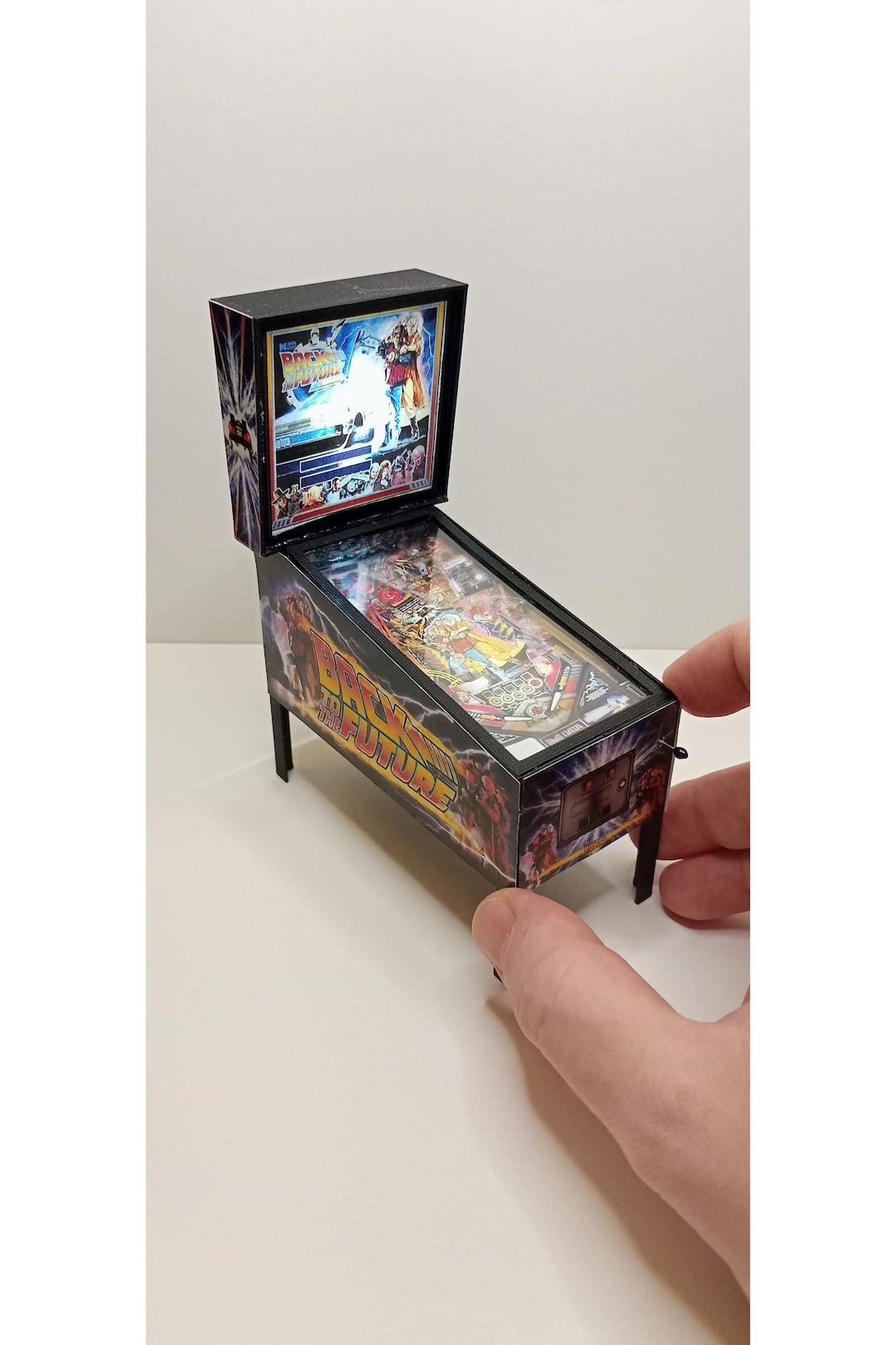 1/12 Scale Pinball Machine, Handmade Miniature Dollhouse, 80s 90s Retro ...