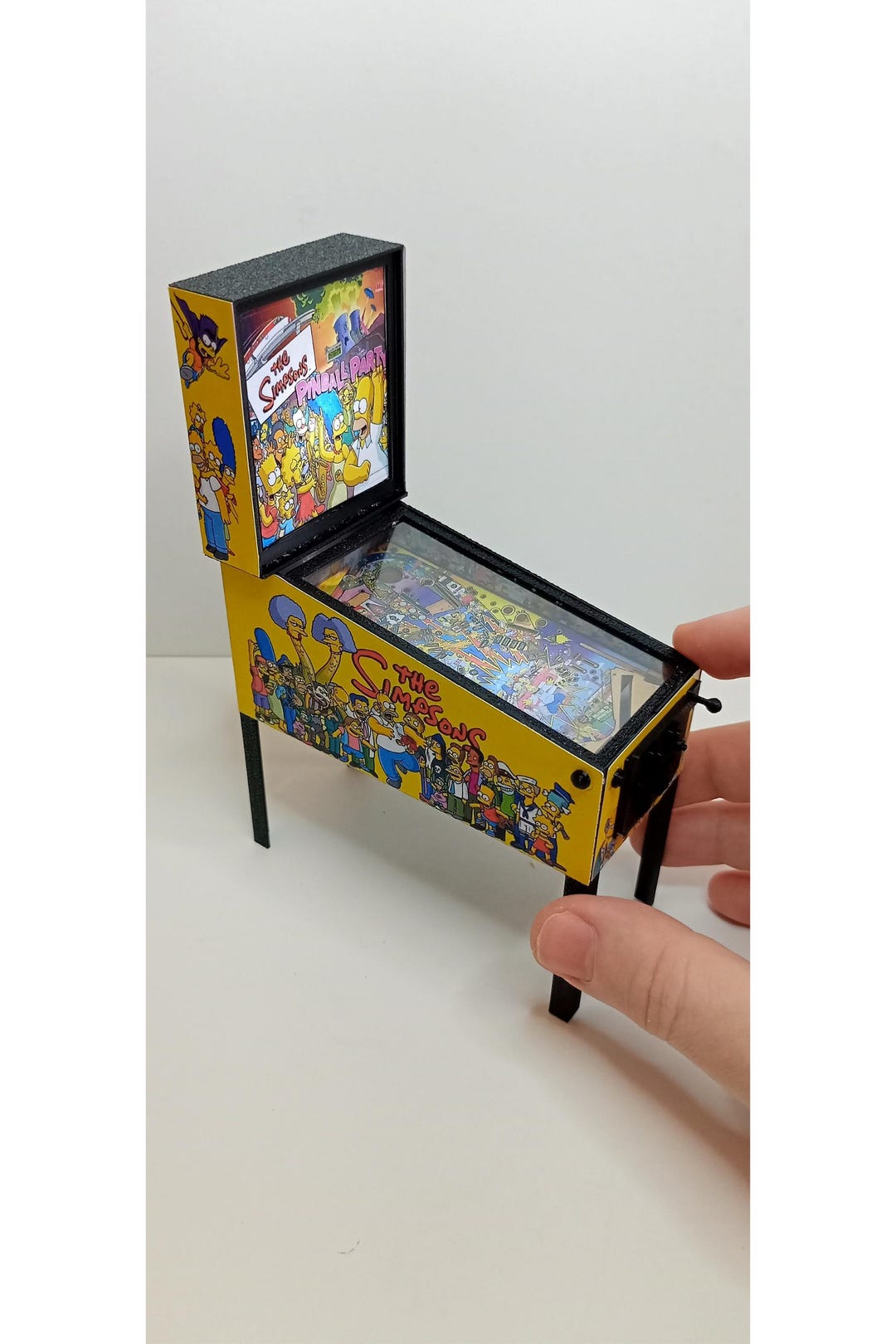 SIMPSONSPARTY 1/12 Scale Mini Pinball Machine Gifts - WITH LIGHT - Etsy