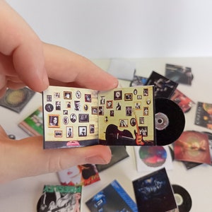 1/10 Scale Miniature Vinyl Records Vintage, Mini Vinyl Record - Etsy