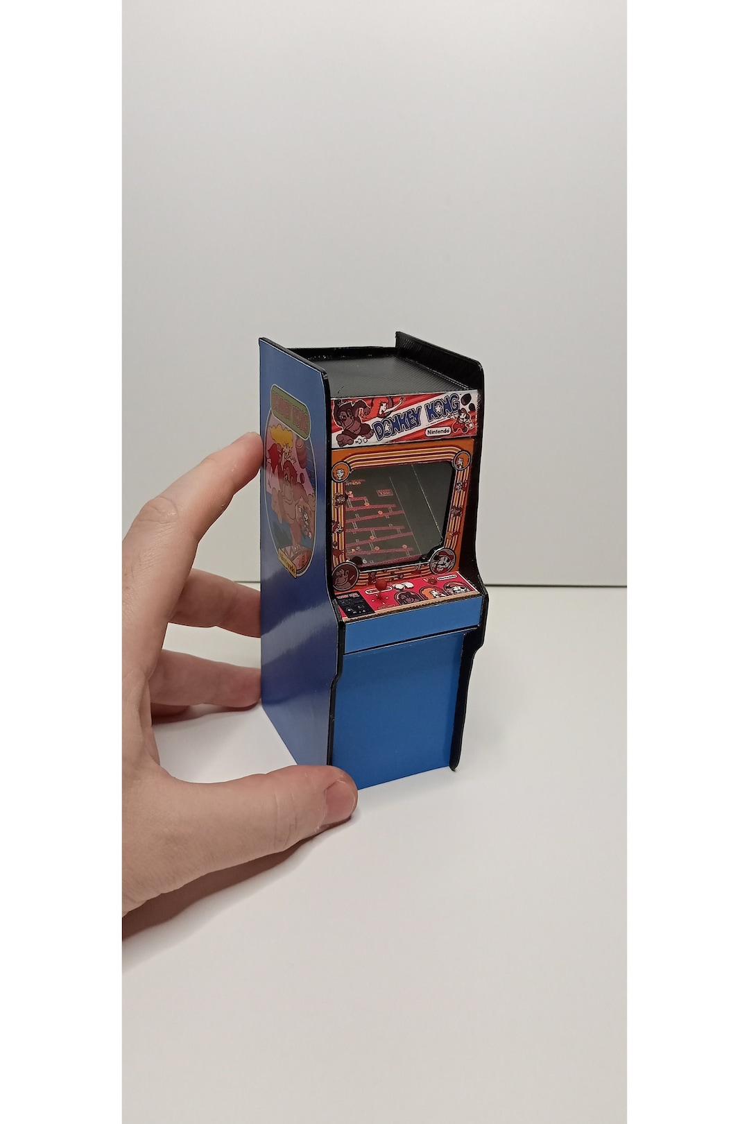 DONKEY KONG 1/12 Scale Mini Arcade Cabinet, Miniature Dollhouse 80s 90s ...