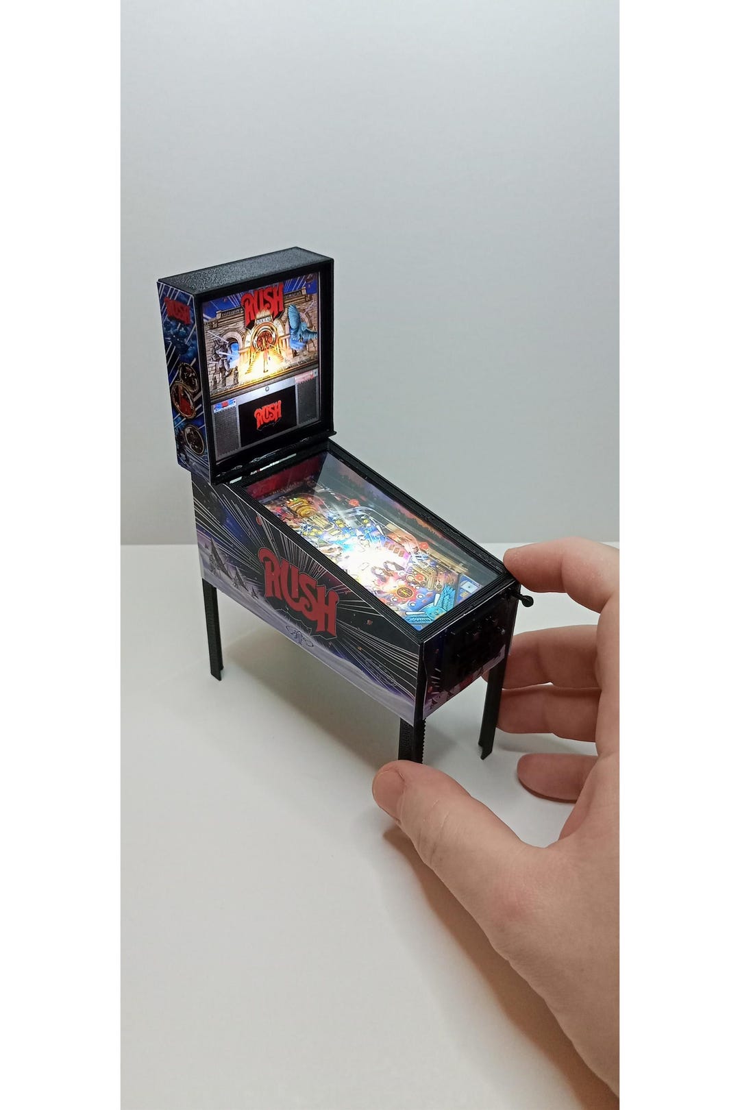 1/12 Scale Pinball Machine, Miniature Dollhouse, 80s 90s Retro Game ...