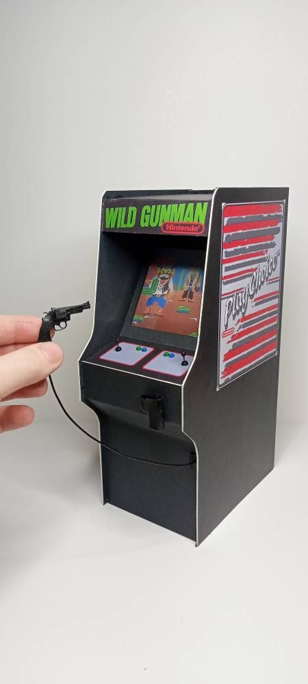 Wild Gunman 16 Scale Arcade Cabinet, Miniature Dollhouse 80s 90s Mini ...