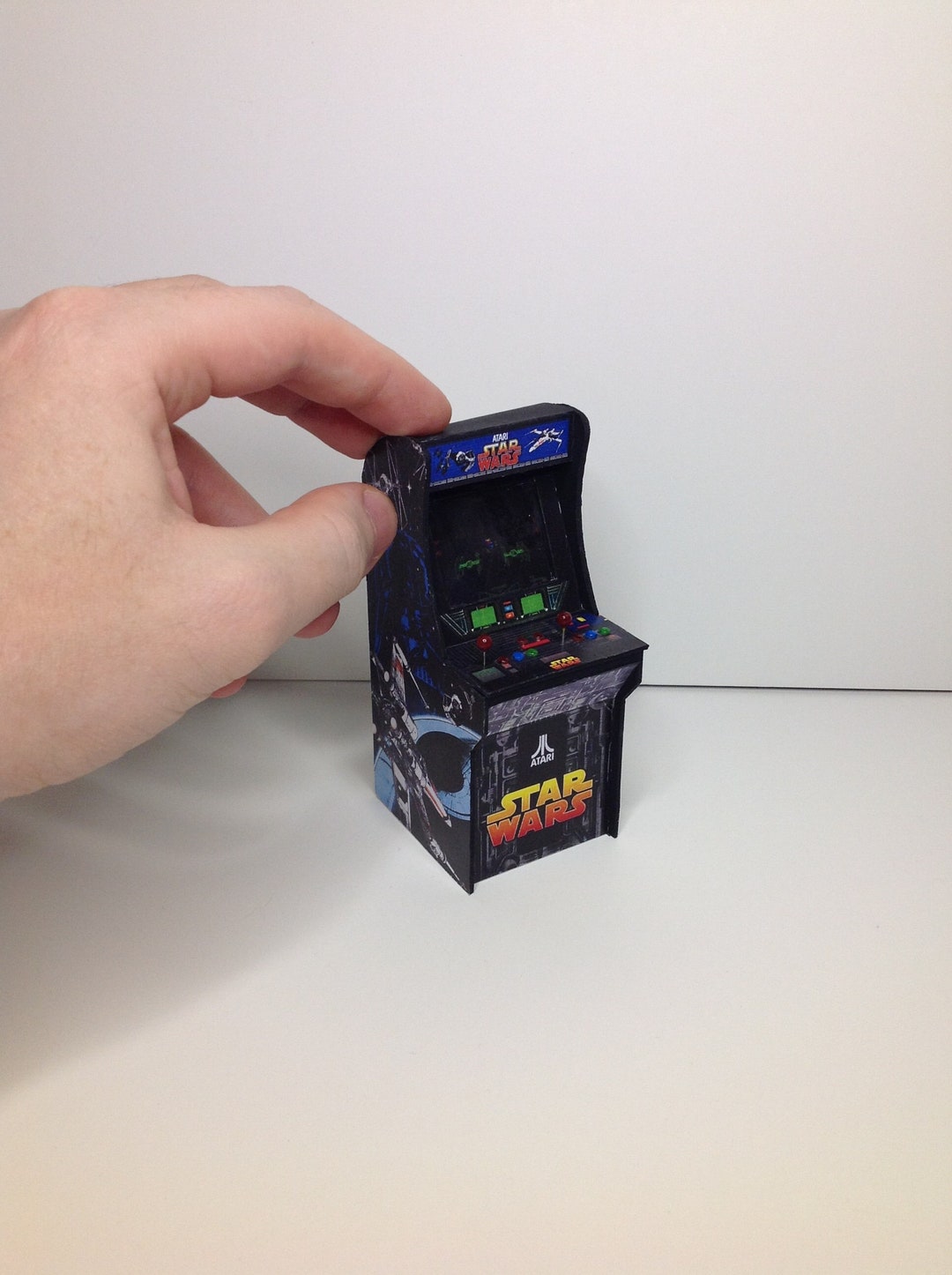 Star Wars 1/12 Scale Arcade Cabinet, Miniature Dollhouse 80s 90s Mini ...