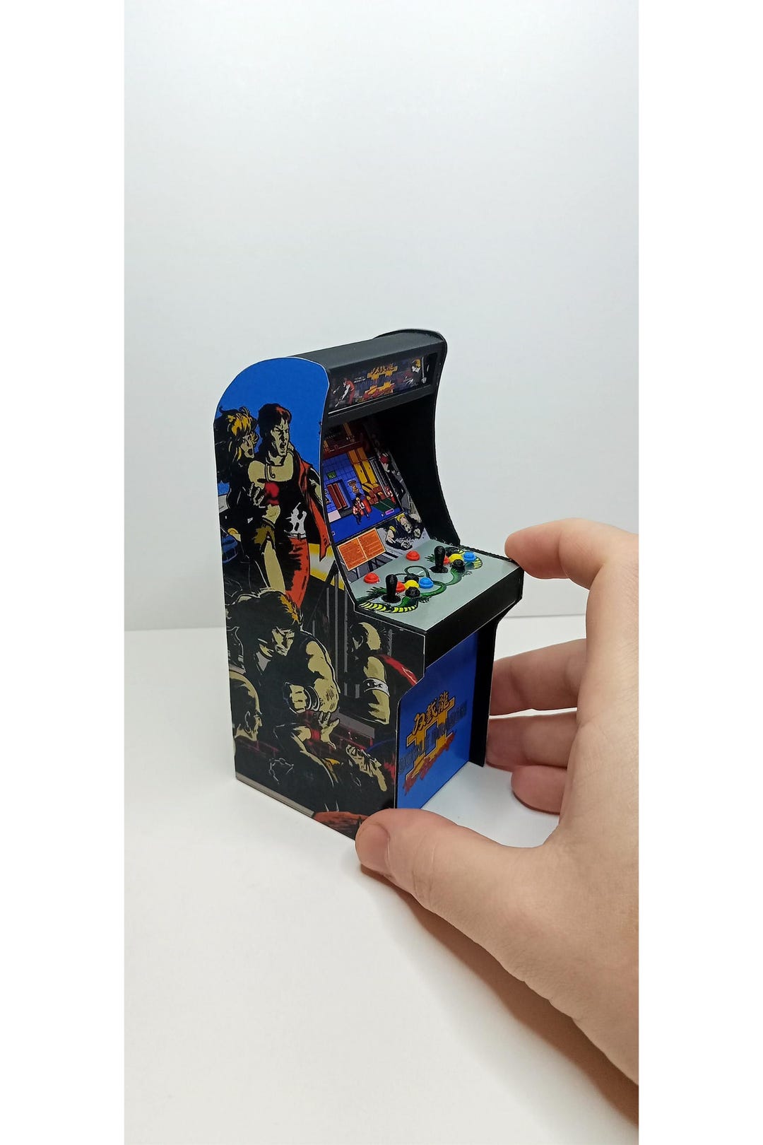 DOUBLE DRAGON 1/12 Scale Mini Arcade Cabinet Machine Gifts - With Light ...