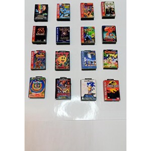 Miniature Genesis 80s 90s Video Game Cartridge: 1/6 Scale Dollhouse ...