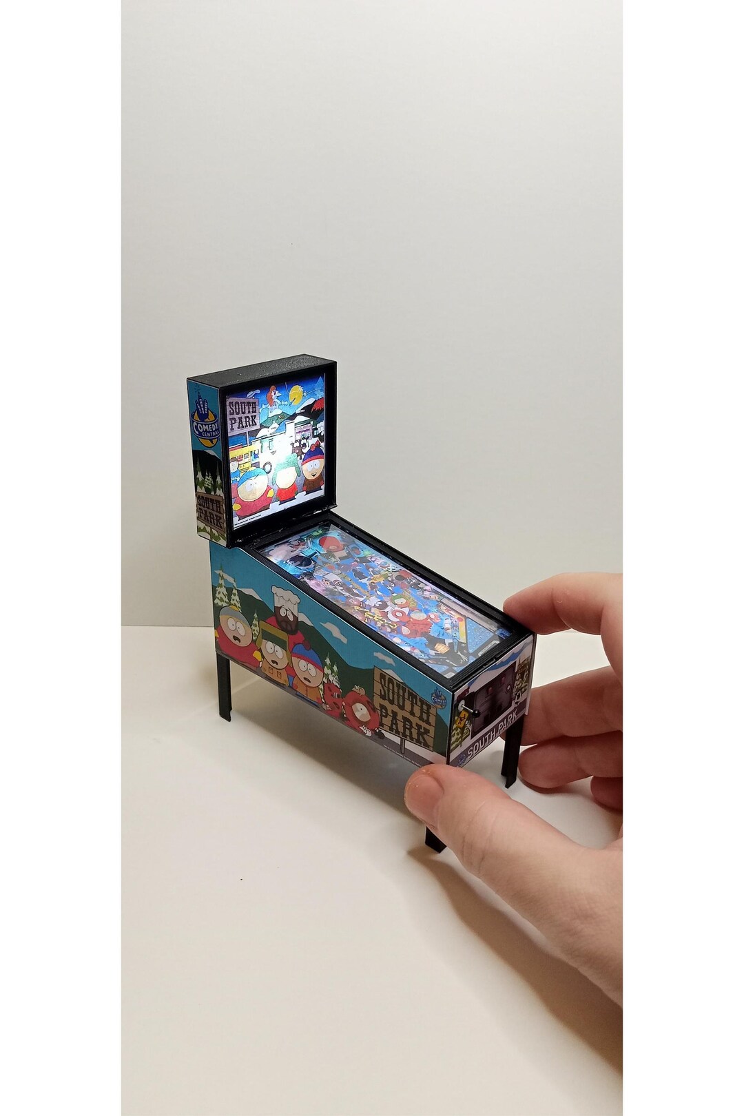 1/12 Scale Pinball Machine, Handmade Miniature Dollhouse, 80s 90s Retro ...
