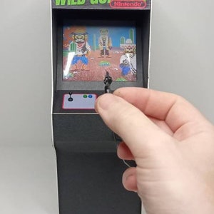 Wild Gunman 16 Scale Arcade Cabinet, Miniature Dollhouse 80s 90s Mini ...