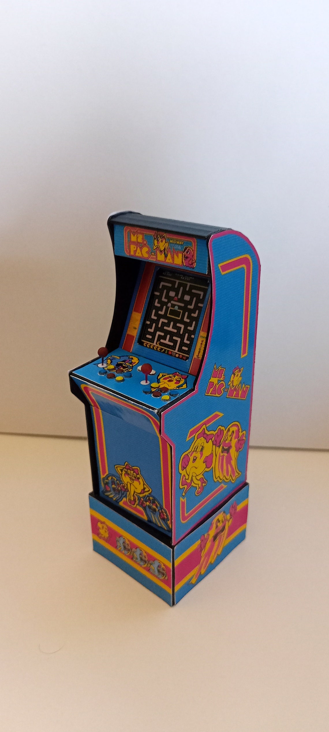 MS. PACMAN 1/12 Scale Mini Arcade Cabinet - With Light - Etsy