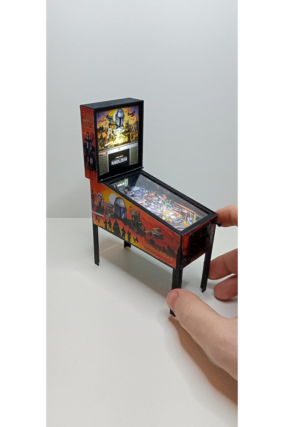 1/12 Scale Pinball Machine, Miniature Dollhouse, 80s 90s Retro Game ...