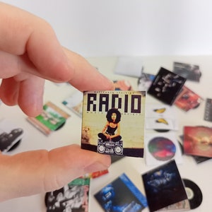 1/10 Scale Miniature Vinyl Records Vintage, Mini Vinyl Record - Etsy