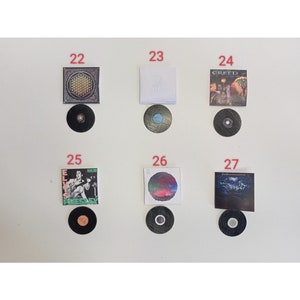 1/12 Scale Miniature Vinyl Records Vintage, Mini Vinyl Record - Etsy