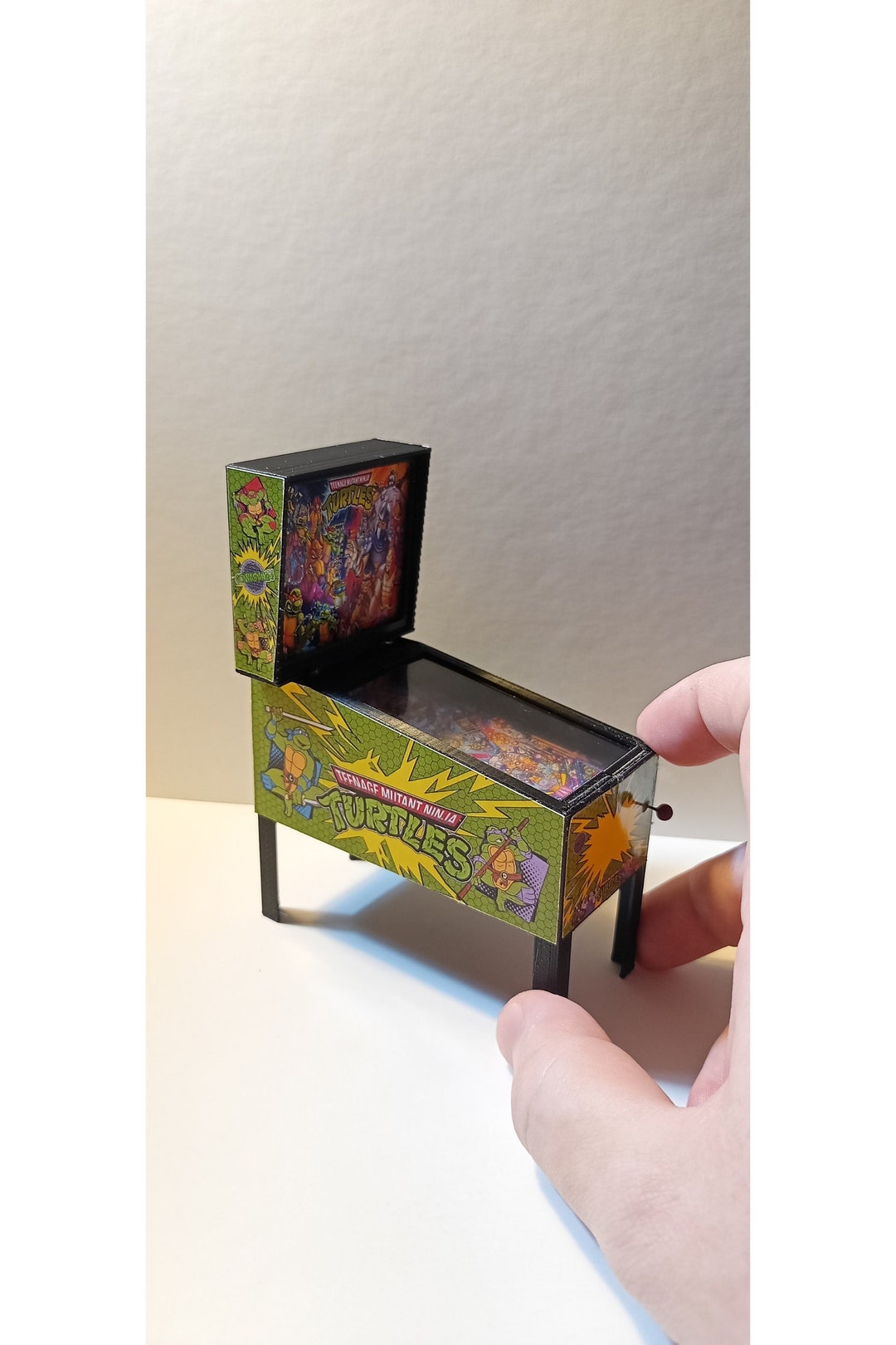 1/12 Scale Pinball Machine, Handmade Miniature Dollhouse, 80s 90s Retro ...