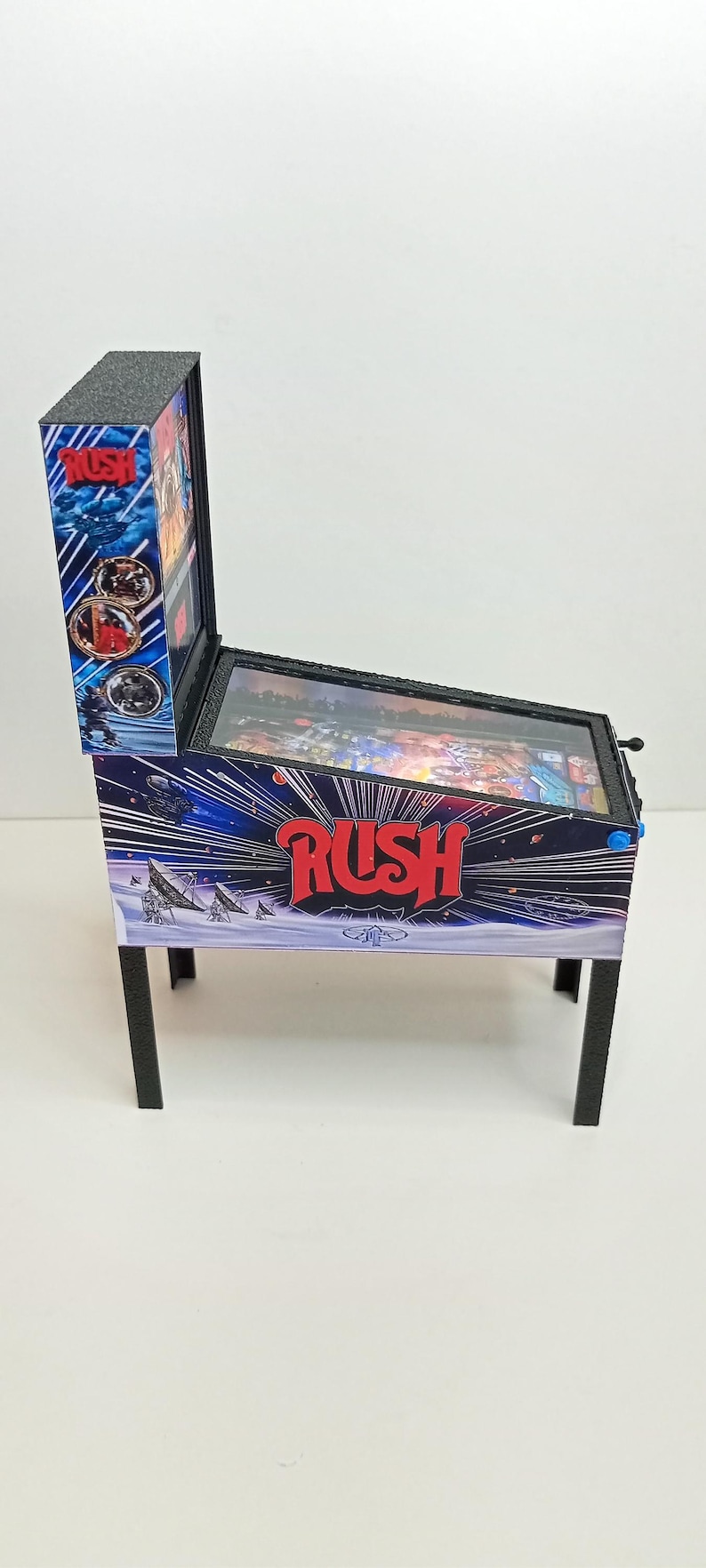 RUSH 1/12 Scale Mini Pinball Machine Gifts - WITH LIGHT - Etsy