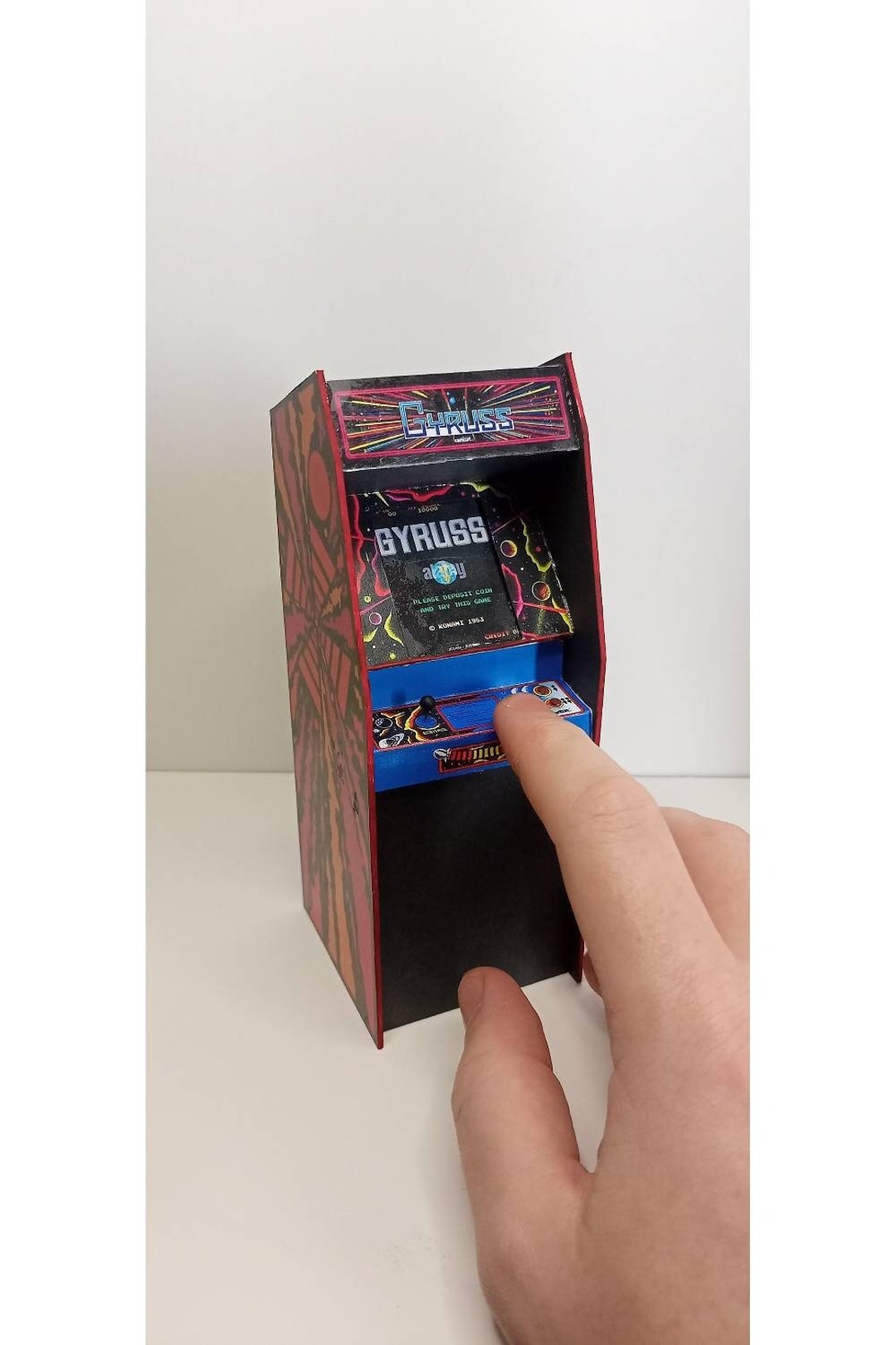 Gyruss 1/12 Scale Arcade Cabinet, Miniature Dollhouse 80s 90s Mini ...