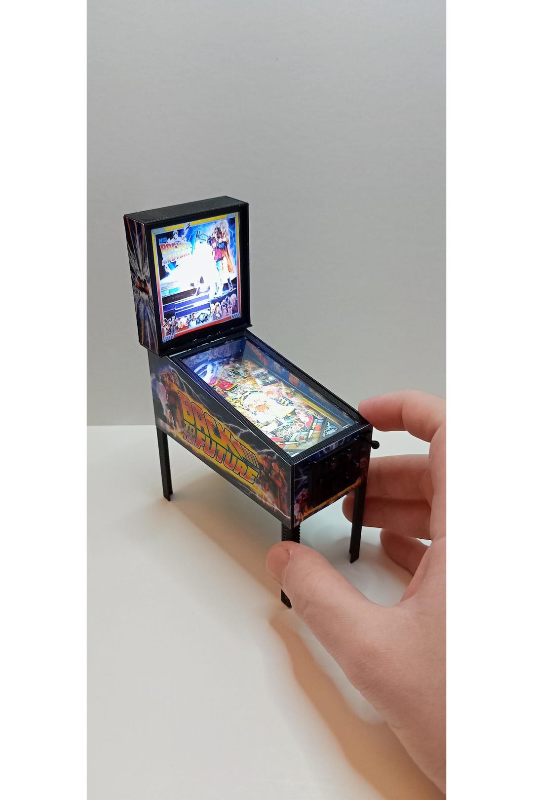 BACK to THE FUTURE 1/12 Scale Pinball Machine, Miniature Dollhouse ...