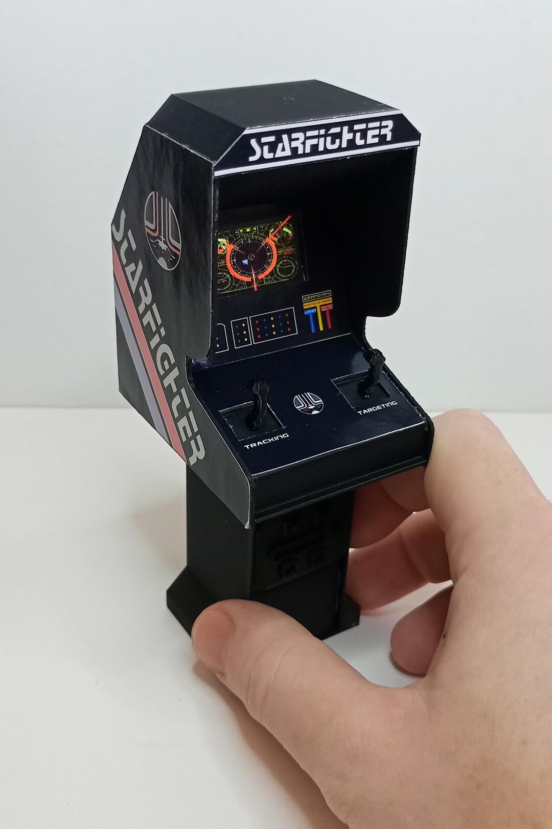 STARFIGHTER 1/12 Scale Mini Arcade Cabinet With Light, Miniature Arcade ...