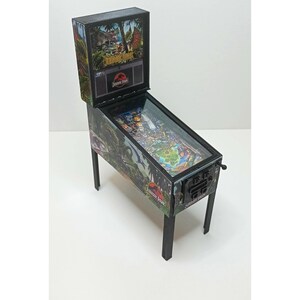 JURASSIC PARK 1/12 Scale Pinball Machine, Miniature Dollhouse, 80s 90s ...