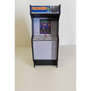 FROGGER 1/12 Scale Mini Arcade Cabinet With Light, Miniature Dollhouse ...