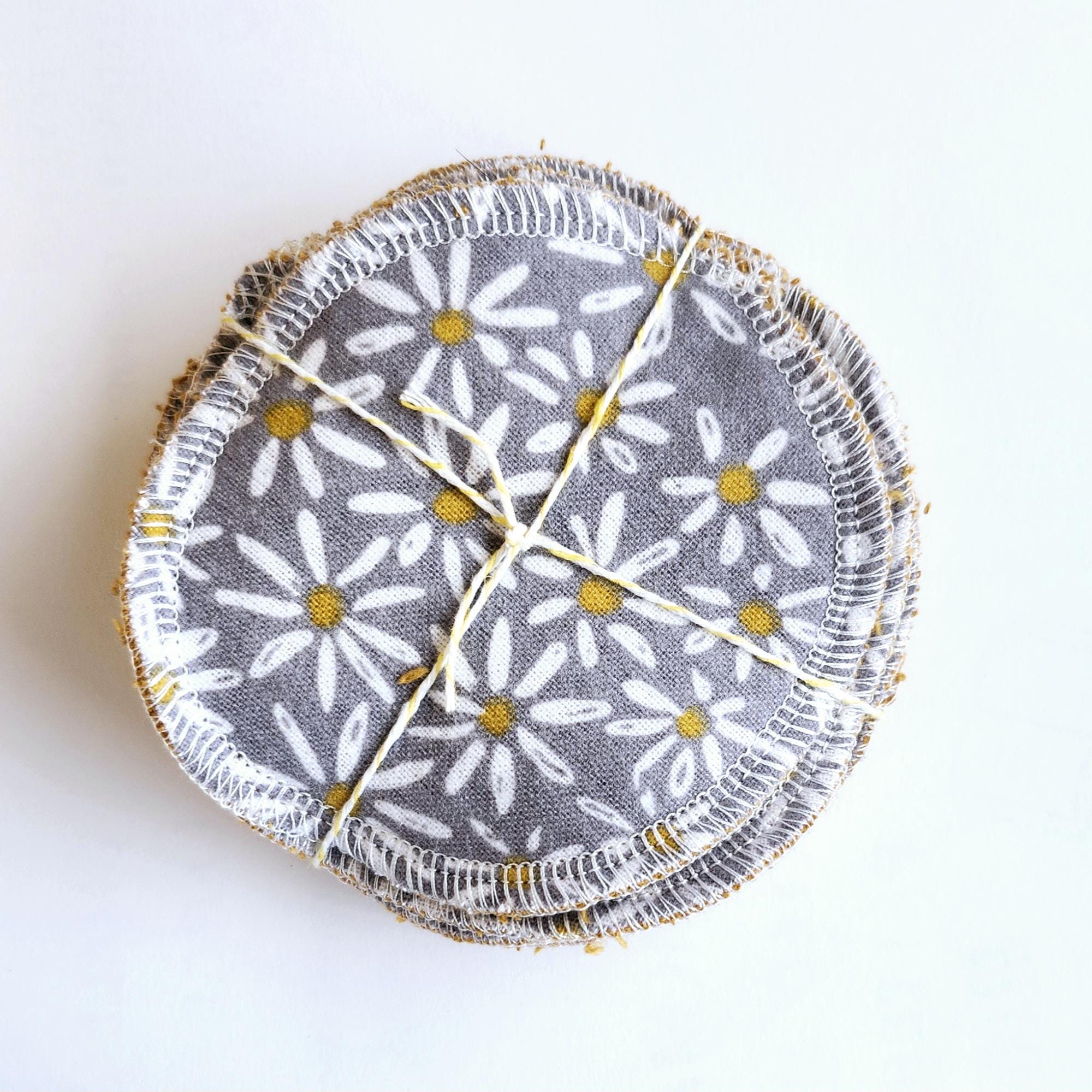 Cotton Flannel and Terry Cloth Face Rounds Assorted Prints, 7 Day Pack ...