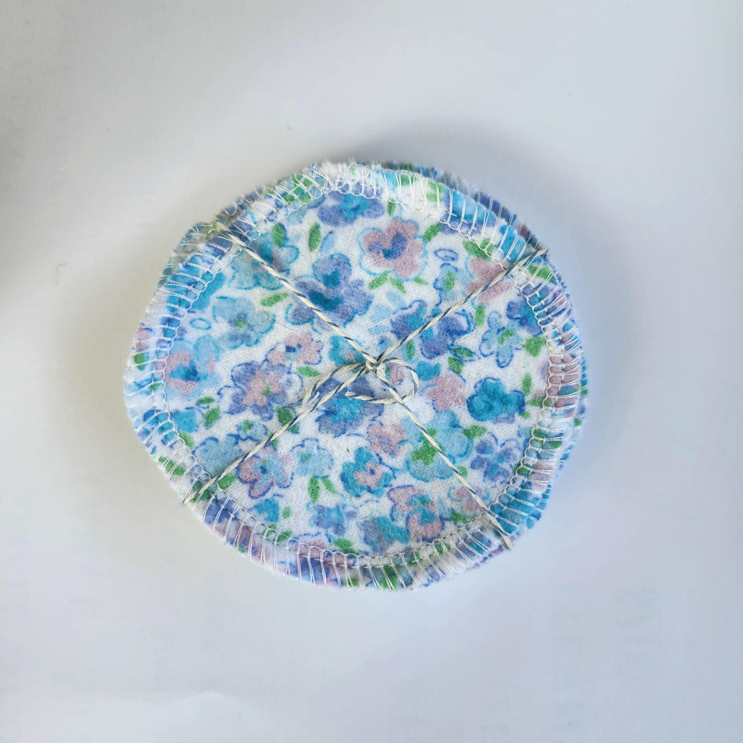 Assorted Print Cotton Flannel Face Rounds, 7 Day Pack, Reusable Makeup ...