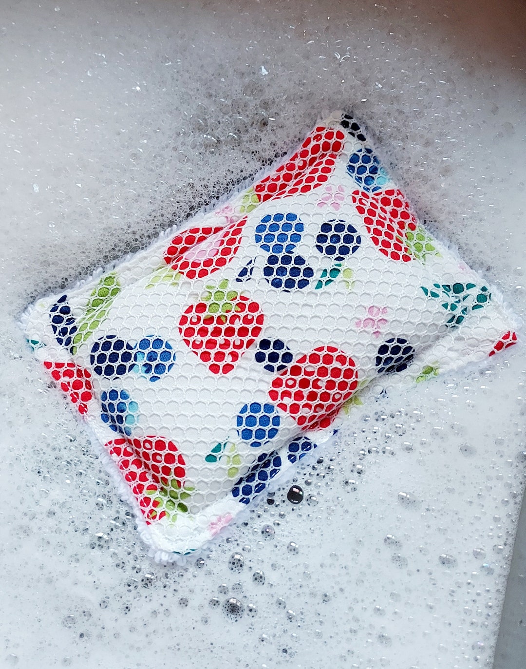Reusable Kitchen Dish Sponge in Assorted Prints, Dish Scrubby, Bath ...