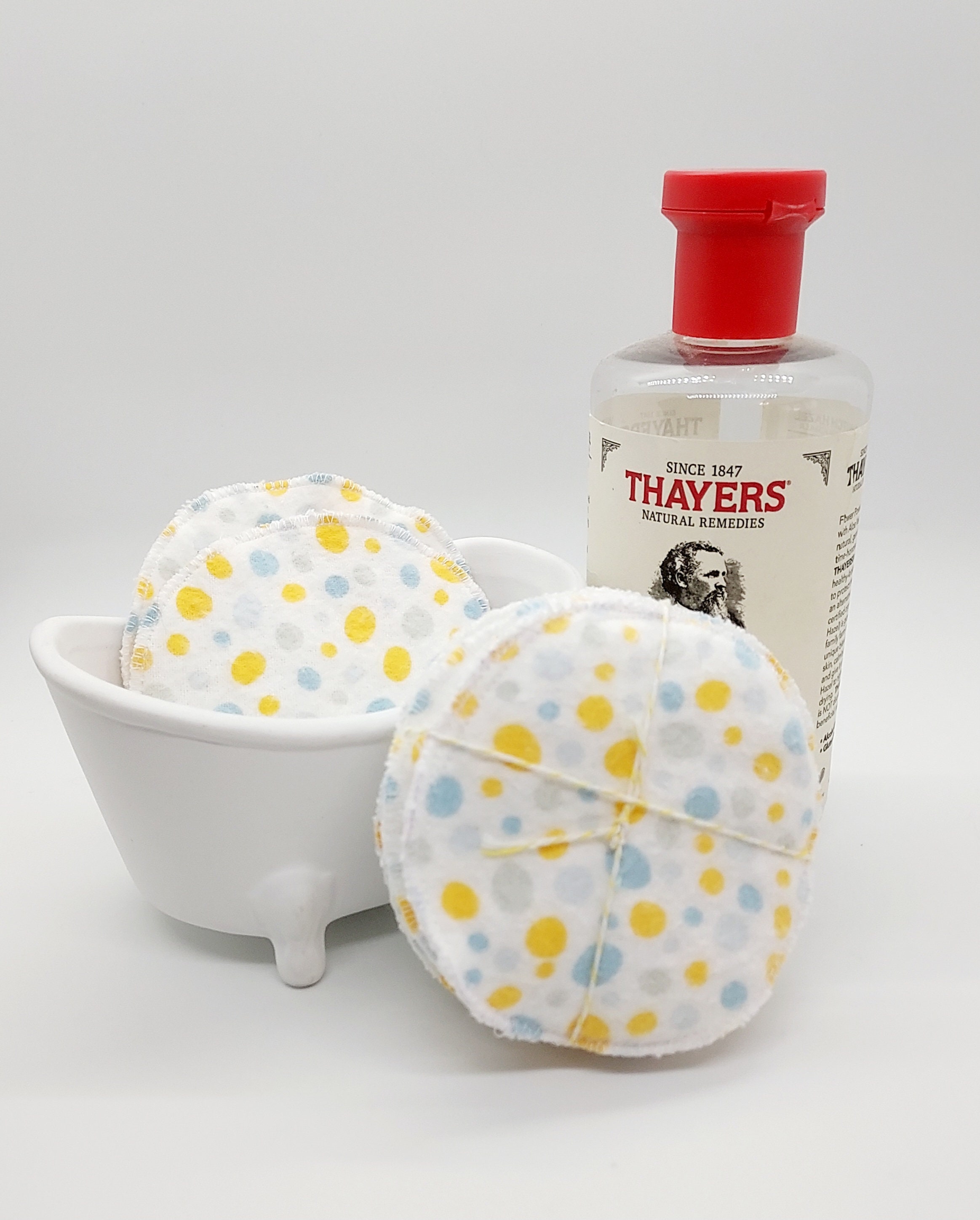 Cotton Flannel and Terry Cloth Face Rounds Assorted Prints, 7 Day Pack ...