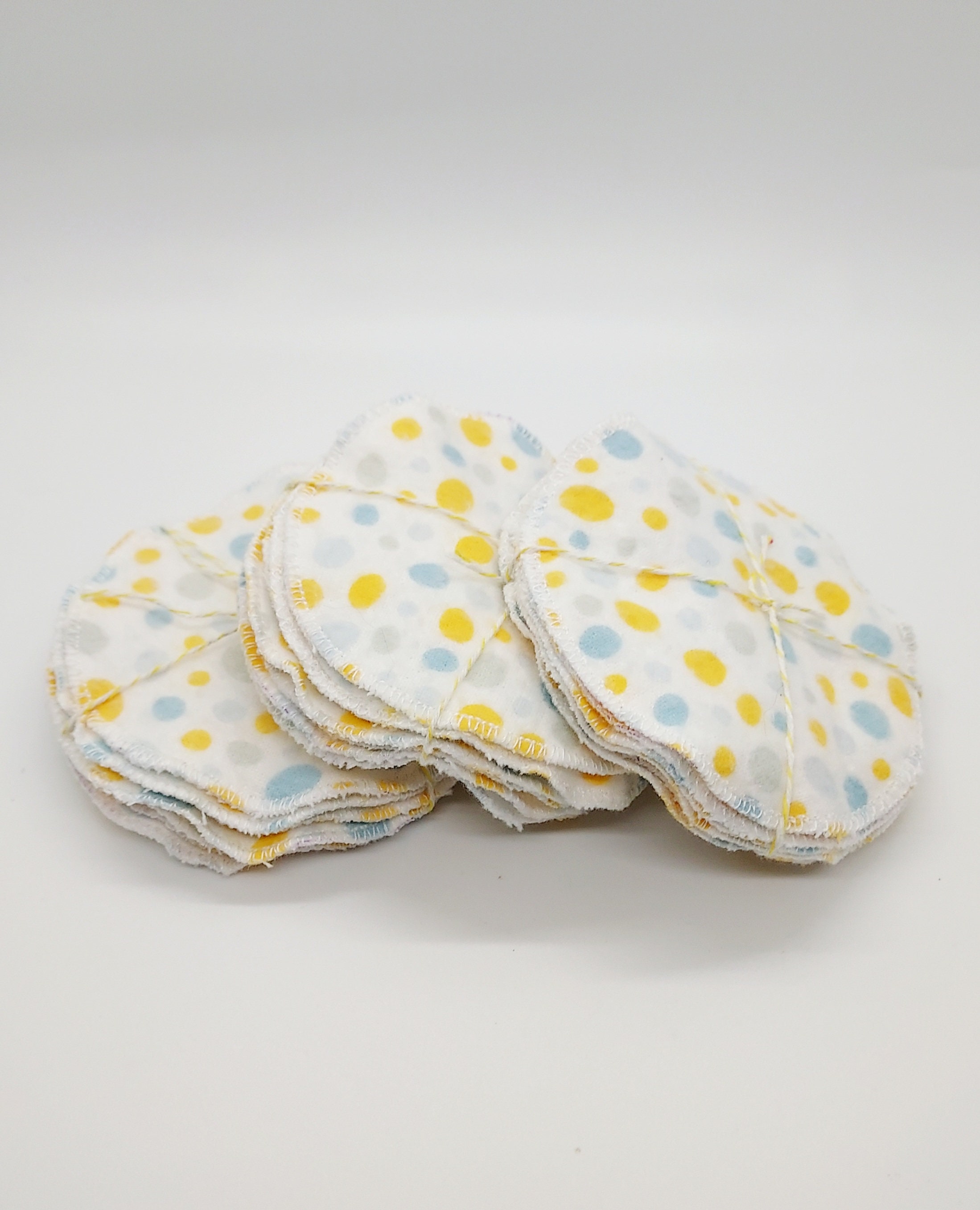 Assorted Print Cotton Flannel Face Rounds, 7 Day Pack, Reusable Makeup ...