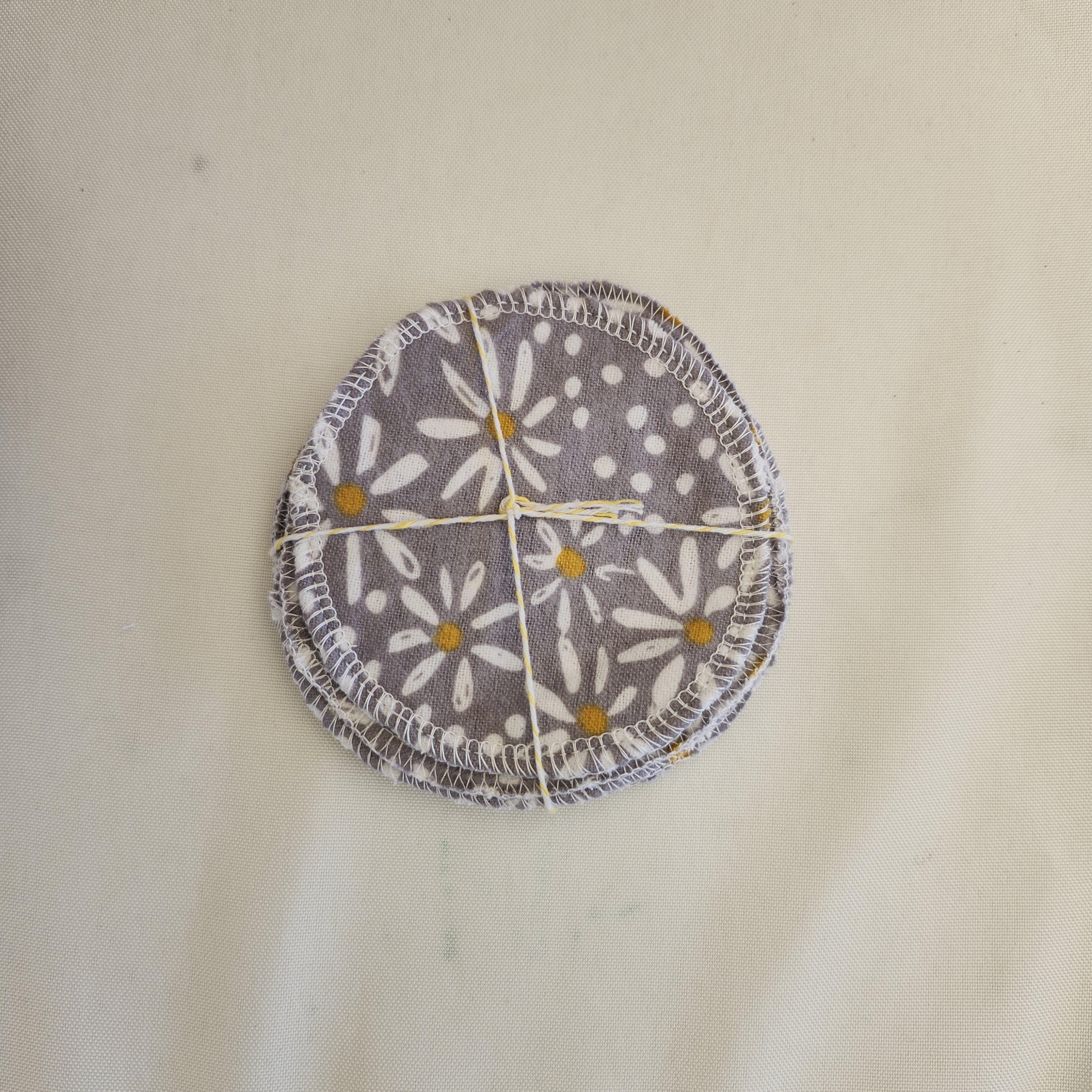 Assorted Print Cotton Flannel Face Rounds, 7 Day Pack, Reusable Makeup ...