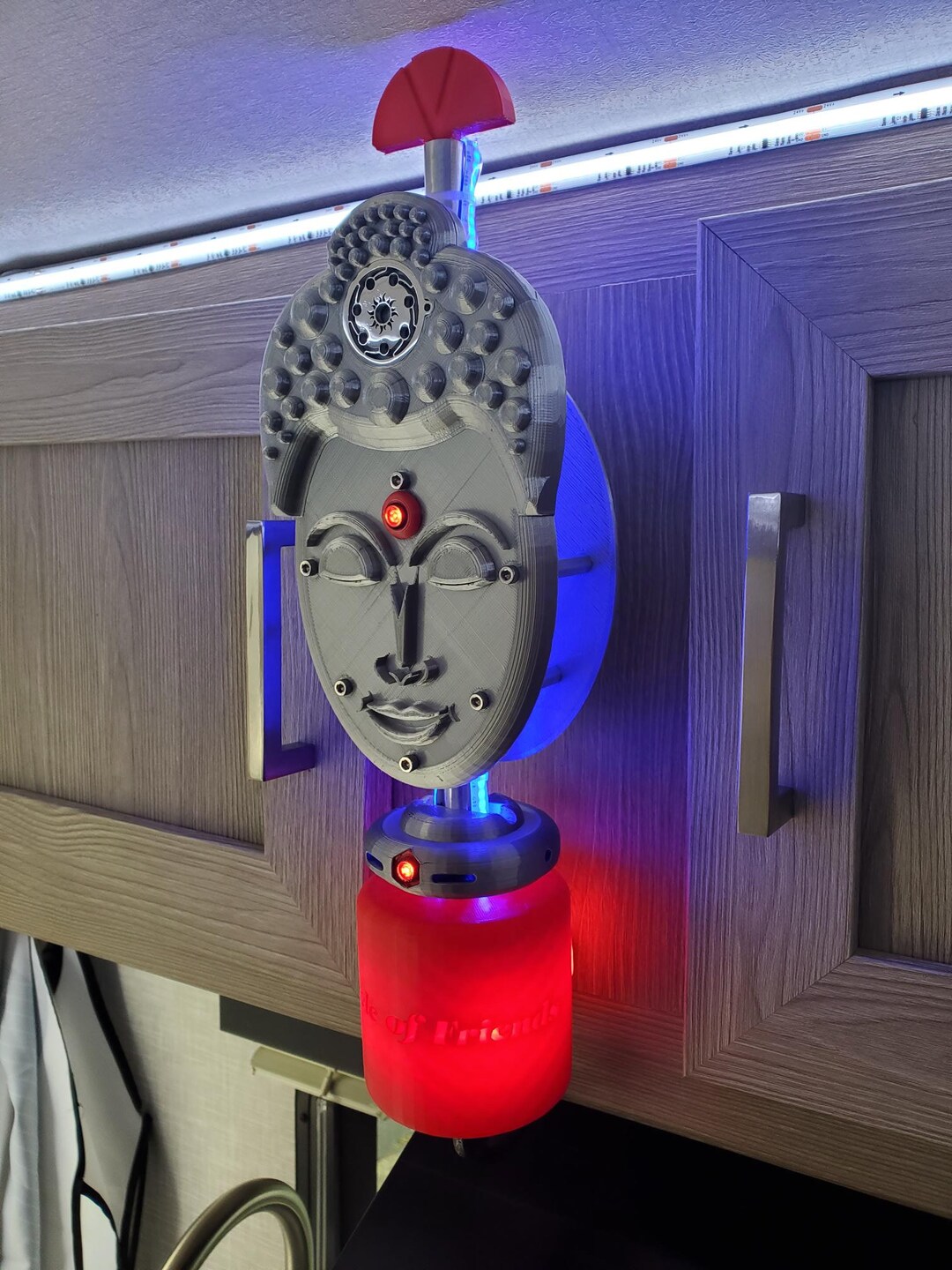 COF Lighted Buddha Head Lamp - Etsy