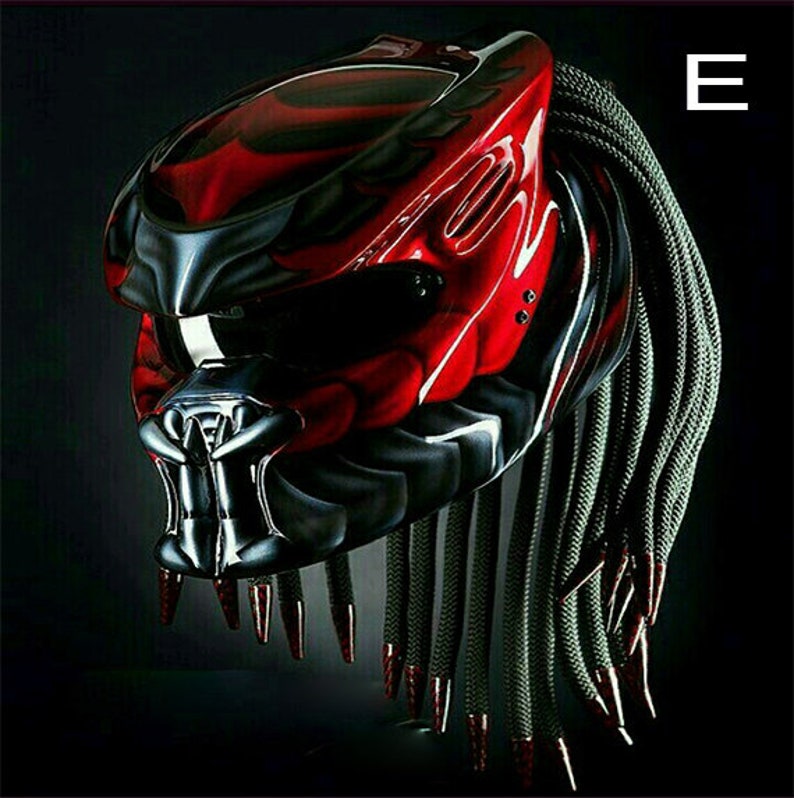 Predator Motorcycle Helmet Premium OG Custom DOT & ECE Certified - Etsy