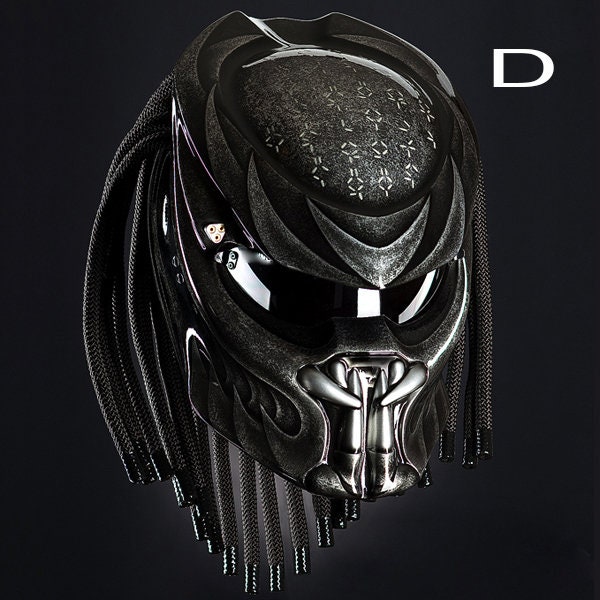 Predator Motorcycle Helmet Darkers Custom DOT & ECE Certified - Etsy